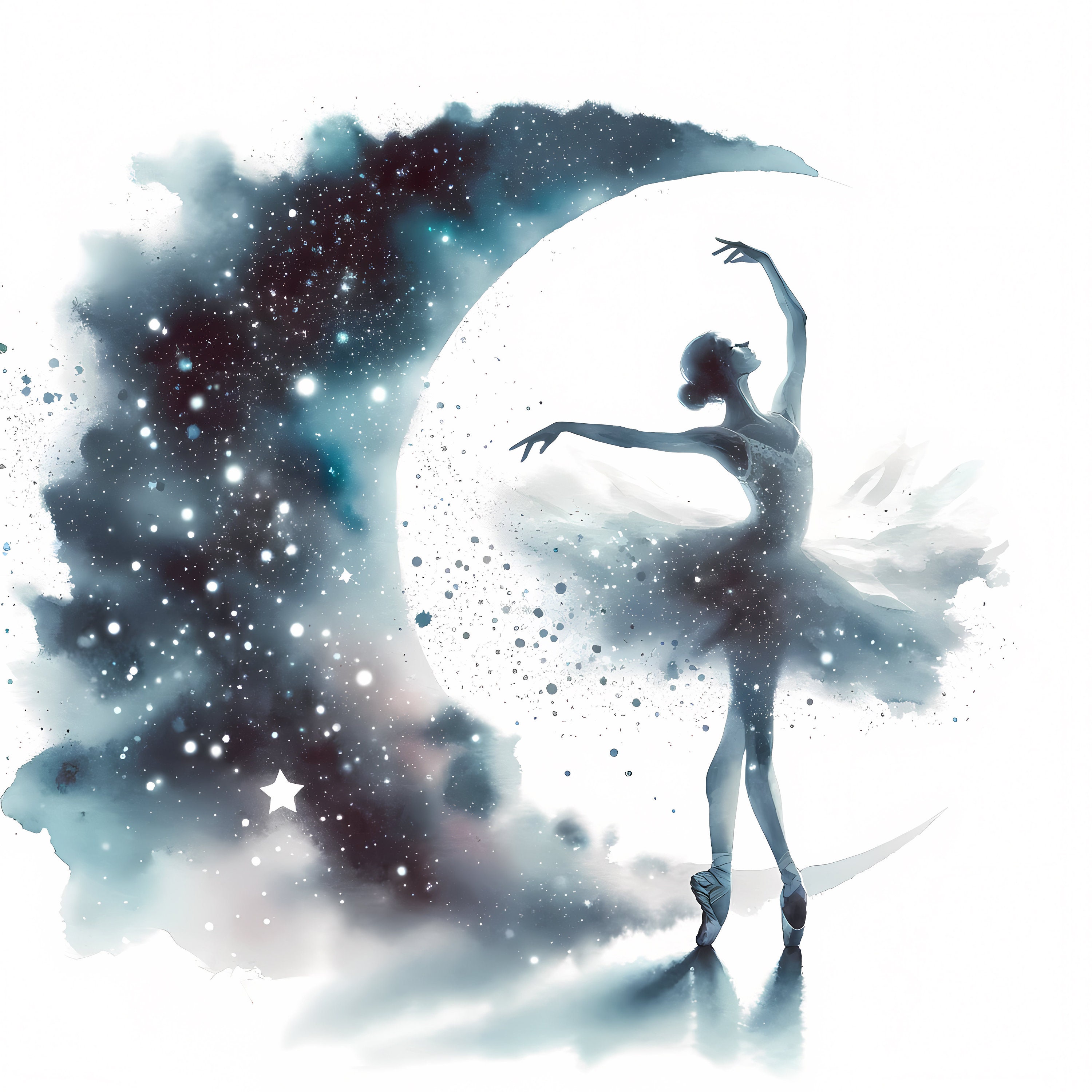 12 Ballerina Clipart: Ballet Dancer JPG Bundle (digital Download) - Etsy