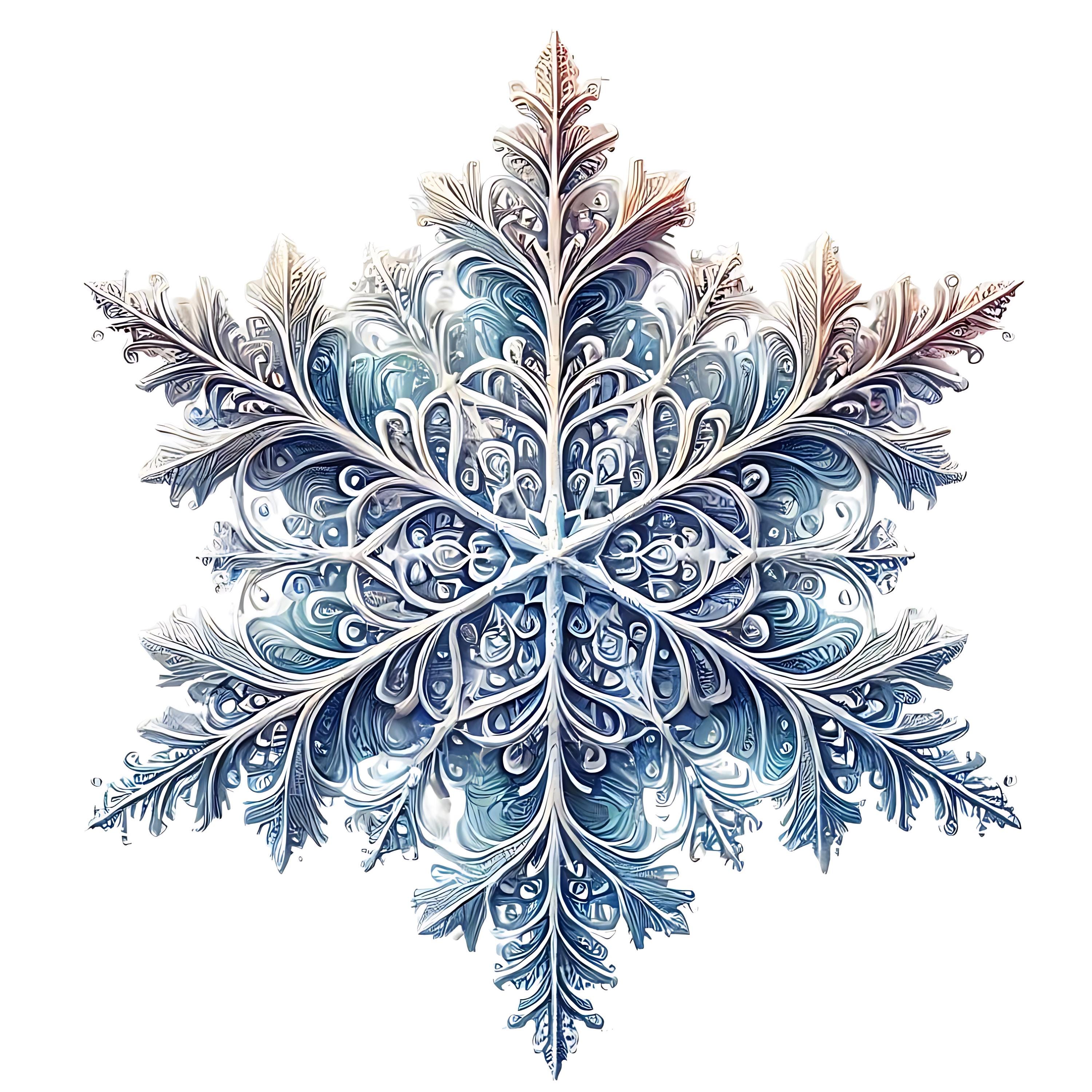Snowflake Clipart | Winter Holiday 10 JPG Bundle (digital Download) - Etsy