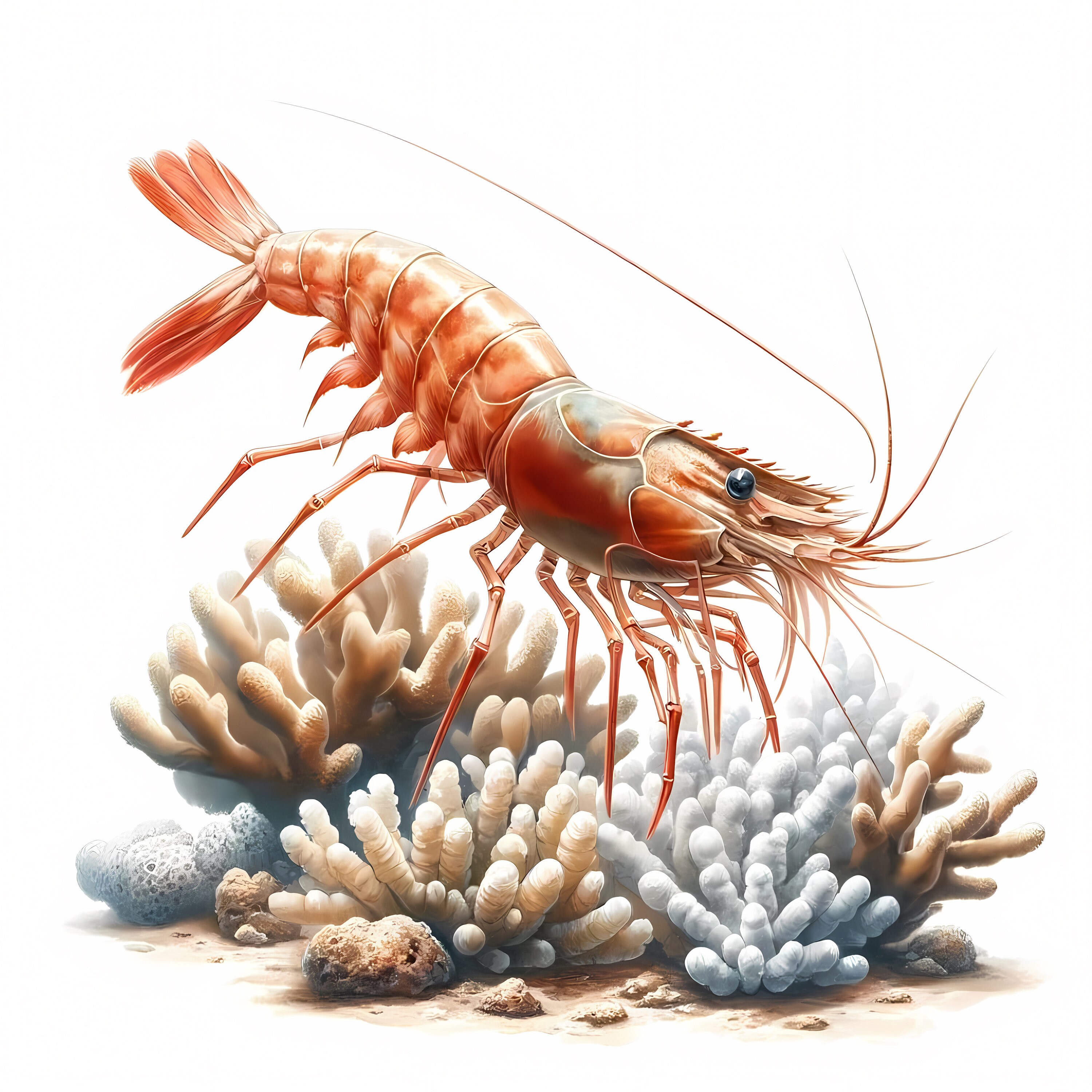 Shrimp Clipart 11 High-quality Jpgs Fresh Shrimp Clipart Bundle Coastal ...