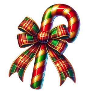 Festive Candy Cane Christmas Clipart Bundle (12 JPG Digital Download ...