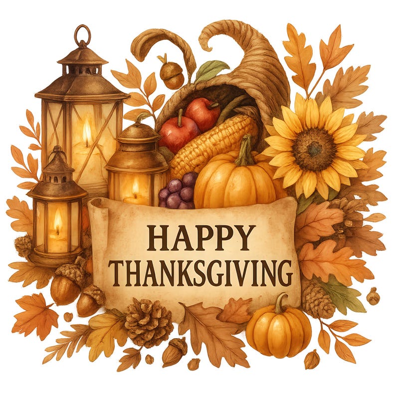 Fall Harvest Clipart: Thanksgiving PNG Images (digital Download - Etsy