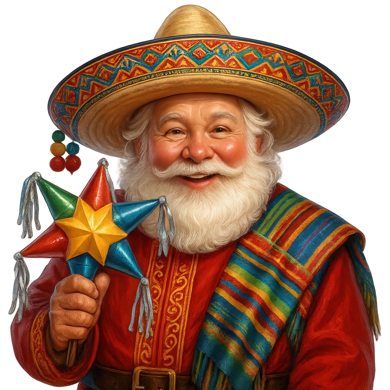Mexican Santa Claus Clipart: Festive Christmas PNG (instant Download - Etsy