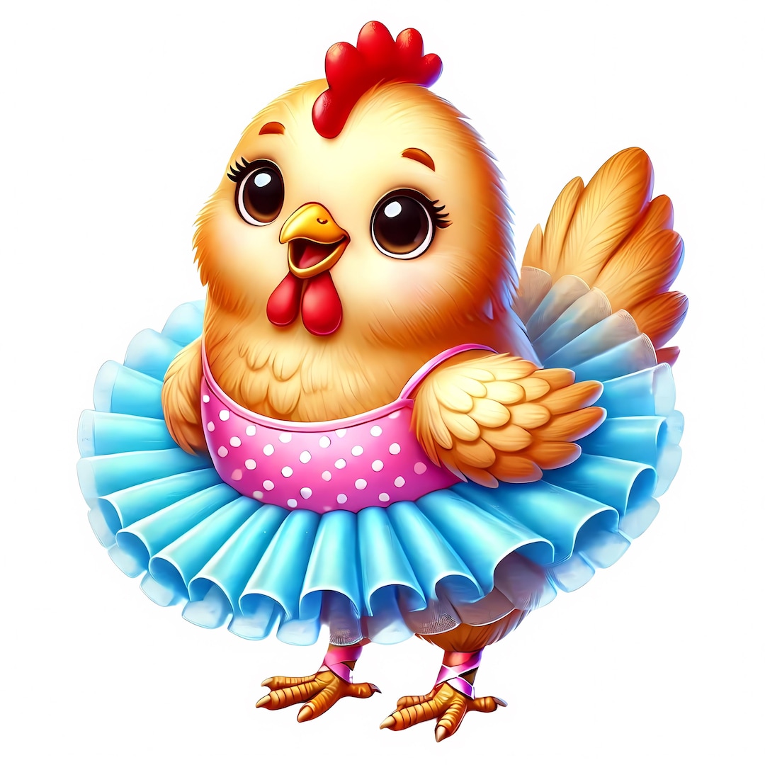 Cute Hen Clipart 12 High-quality Jpgs Adorable Hen Clipart Bundle ...