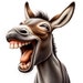 Funny Donkey Clipart: Humorous Farm Animal Art (digital Download ...