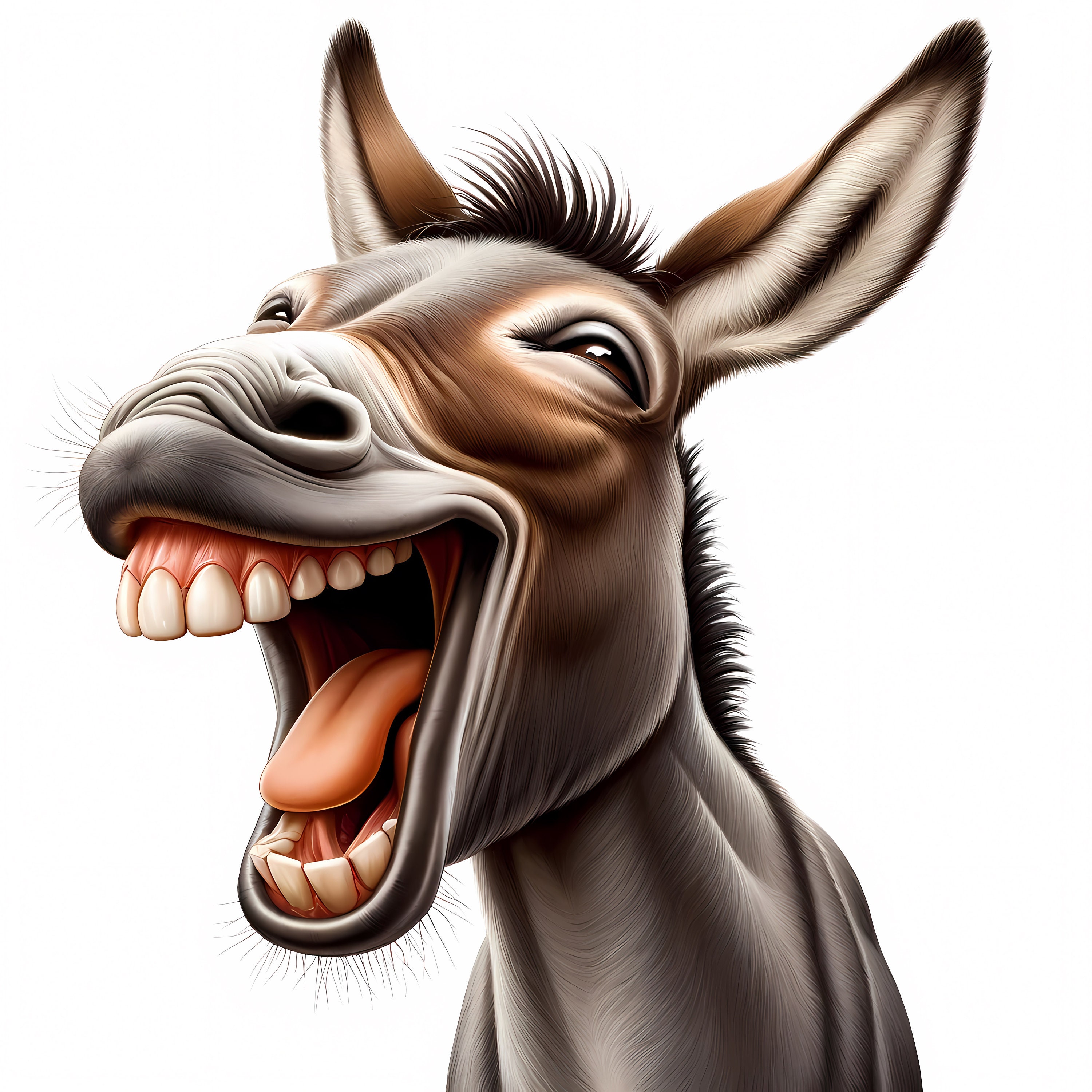 Funny Donkey Clipart 12 High-quality Jpgs Humorous Donkey Clipart Bundle Farm Animal Art Donkey ...