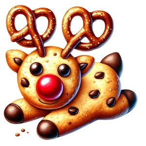 Christmas Cookie Clipart: Festive Holiday Designs (digital Download ...