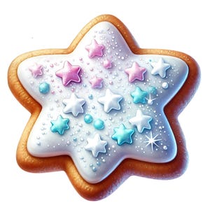 Christmas Cookie Clipart | 12 High-quality Jpgs | Festive Christmas ...