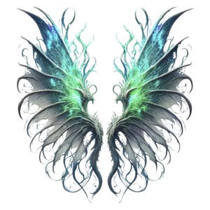 Dragon Wings Clipart | 12 High-quality Designs | Fire Wings Dragon ...