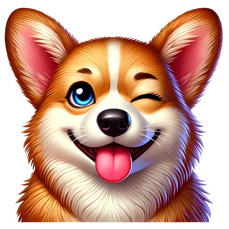 Cute Corgi Clipart Bundle | Whimsical Dog Art (digital Download) - Etsy