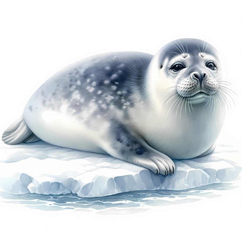 Seal Clipart Bundle – Aquatic Animal Art, Commercial Use (digital ...