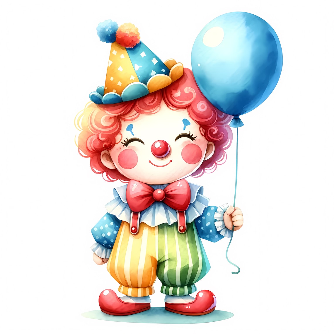 Cute Clown Clipart 10 High-quality Jpgs Circus Art Clown Clipart Bundle ...
