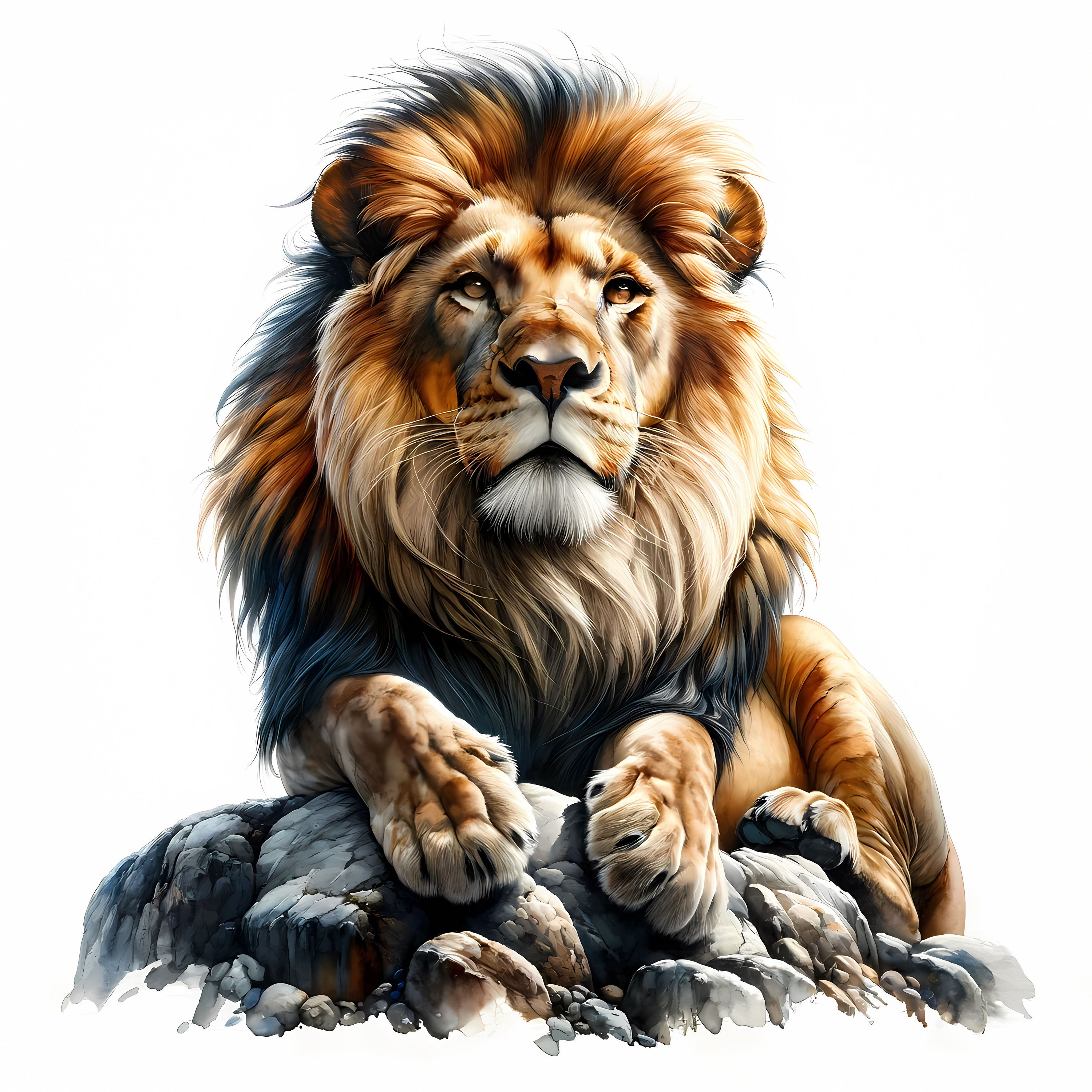 Majestic Lion Clipart Bundle | Wildlife (digital Download) Set of 12 ...