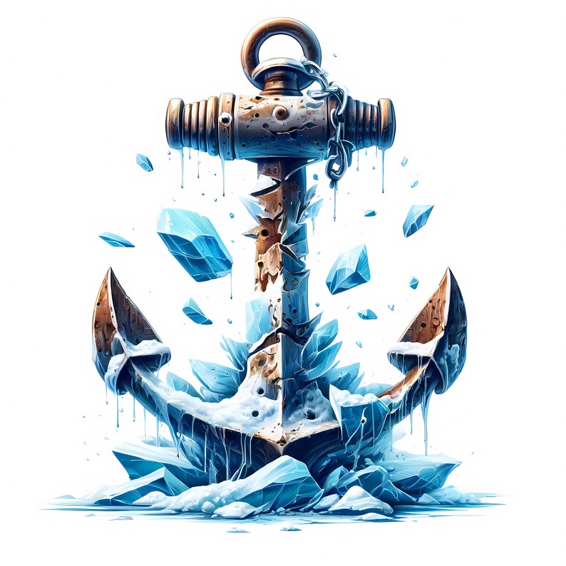 Nautical Anchor Clipart Bundle | Coastal Wall Art (digital Download ...