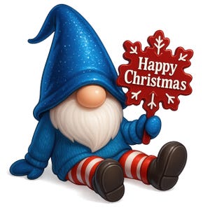 12 Christmas Gnome Clipart Bundle: Holiday PNG Graphics (digital ...