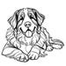 10 Bernese Mountain Dog Line Art Clipart: T-shirt Design (digital ...