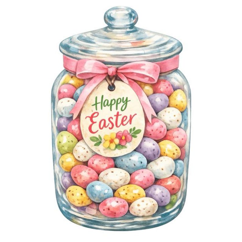 Candy Easter Clipart: Easter Sweets Graphics, Digital Download, 14 PNG ...