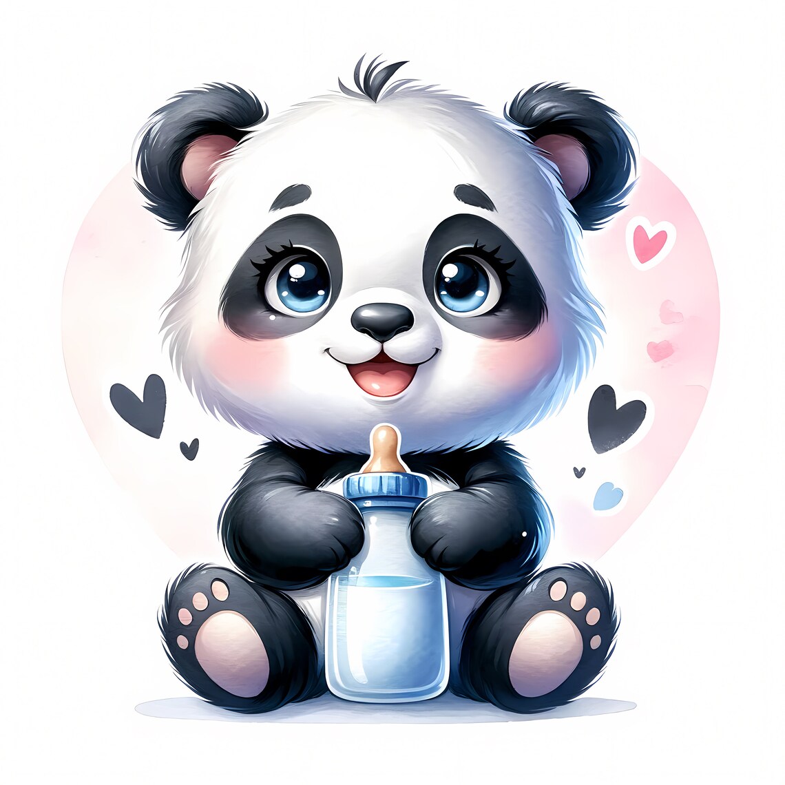 Baby Panda Clipart 12 High-quality Jpgs Baby Shower, Card Making ...