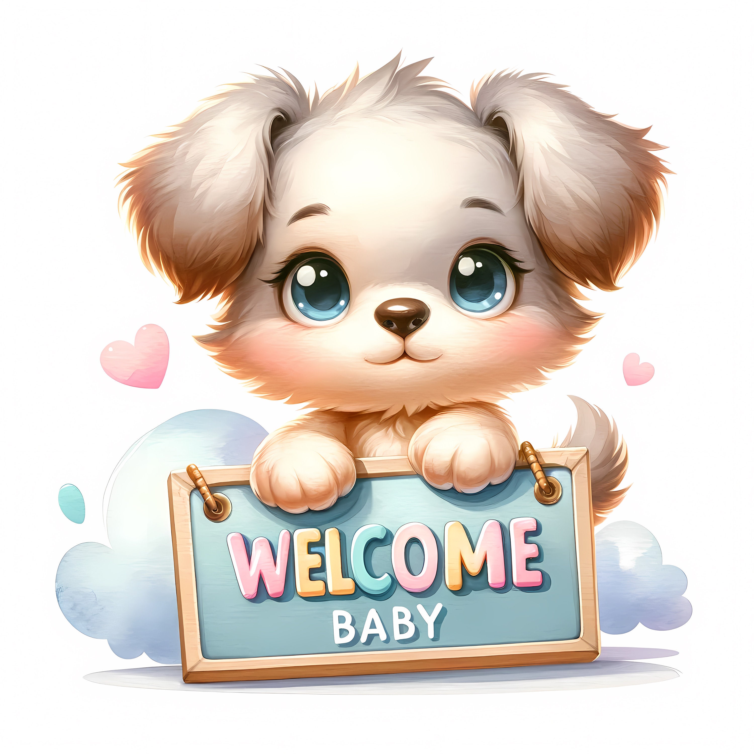 Welcome Baby Clipart 12 High-quality Jpgs Baby Shower Nursery Decor ...