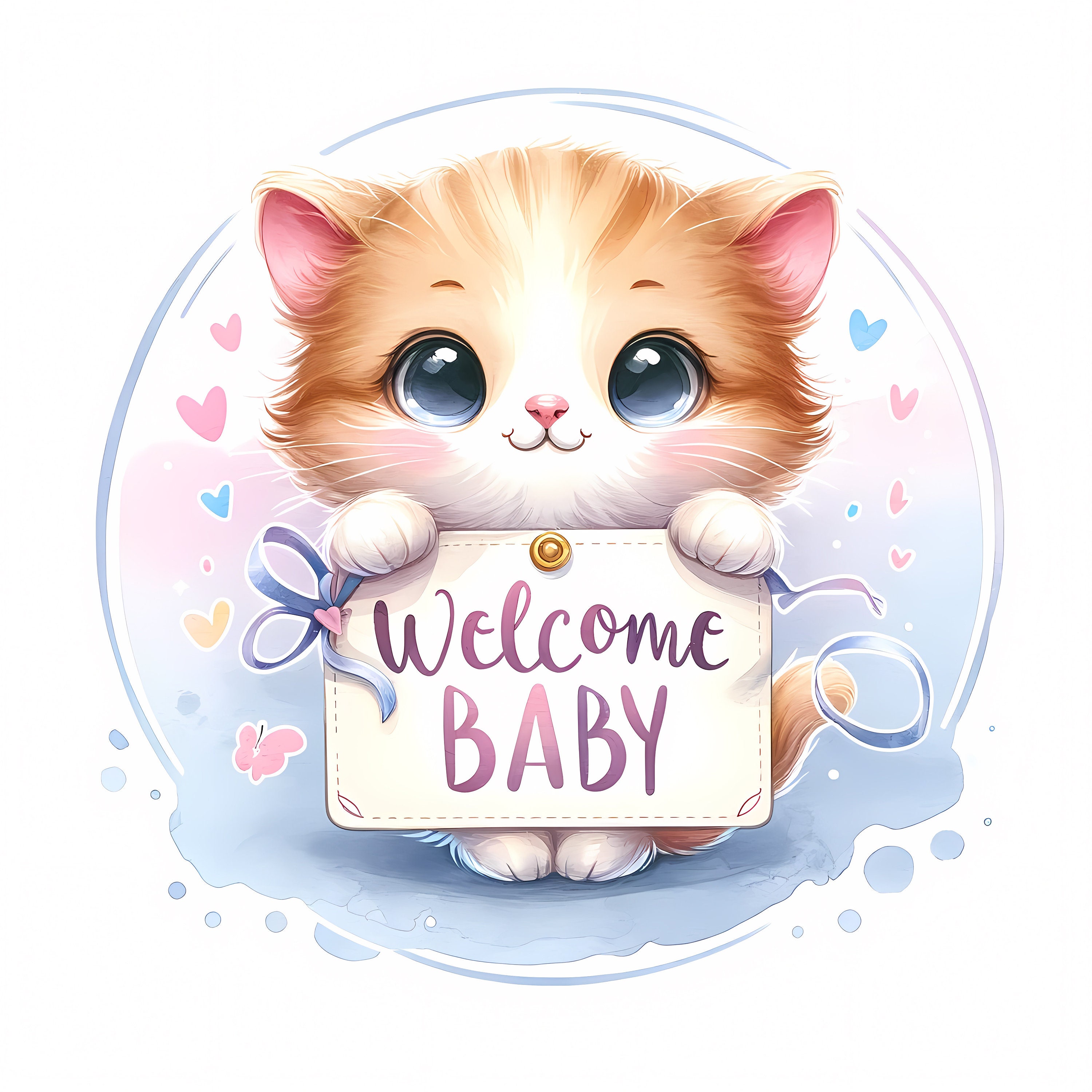 Welcome Baby Clipart 12 High-quality Jpgs Baby Shower Nursery Decor ...