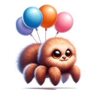 Cute Spider Clipart Bundle - 12 High-quality Jpgs - Adorable Spider ...