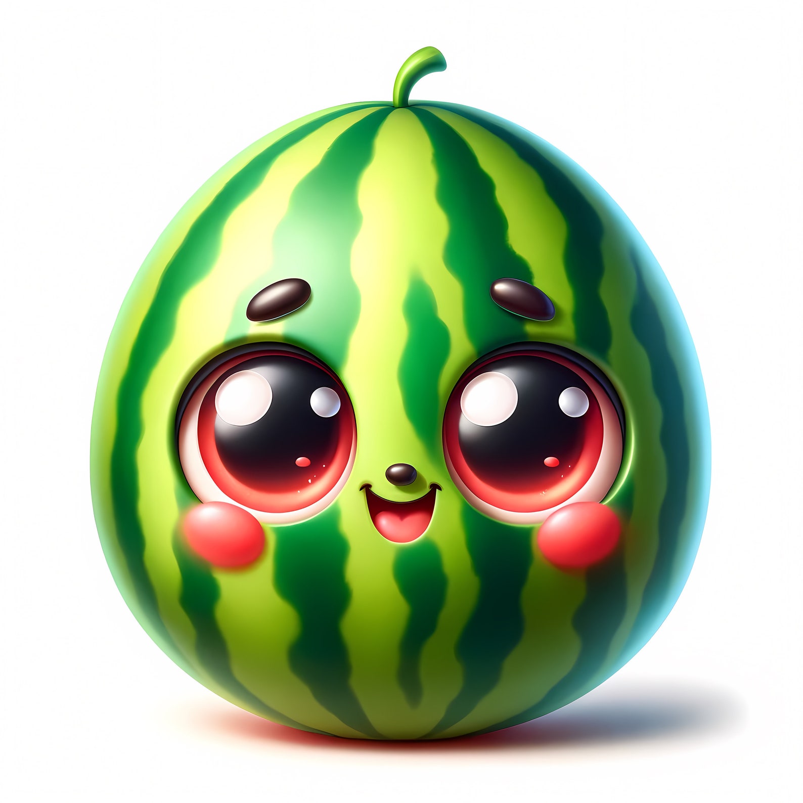 Cute Watermelon Clipart 12 High-quality Jpgs Clipart Bundle Nursery ...