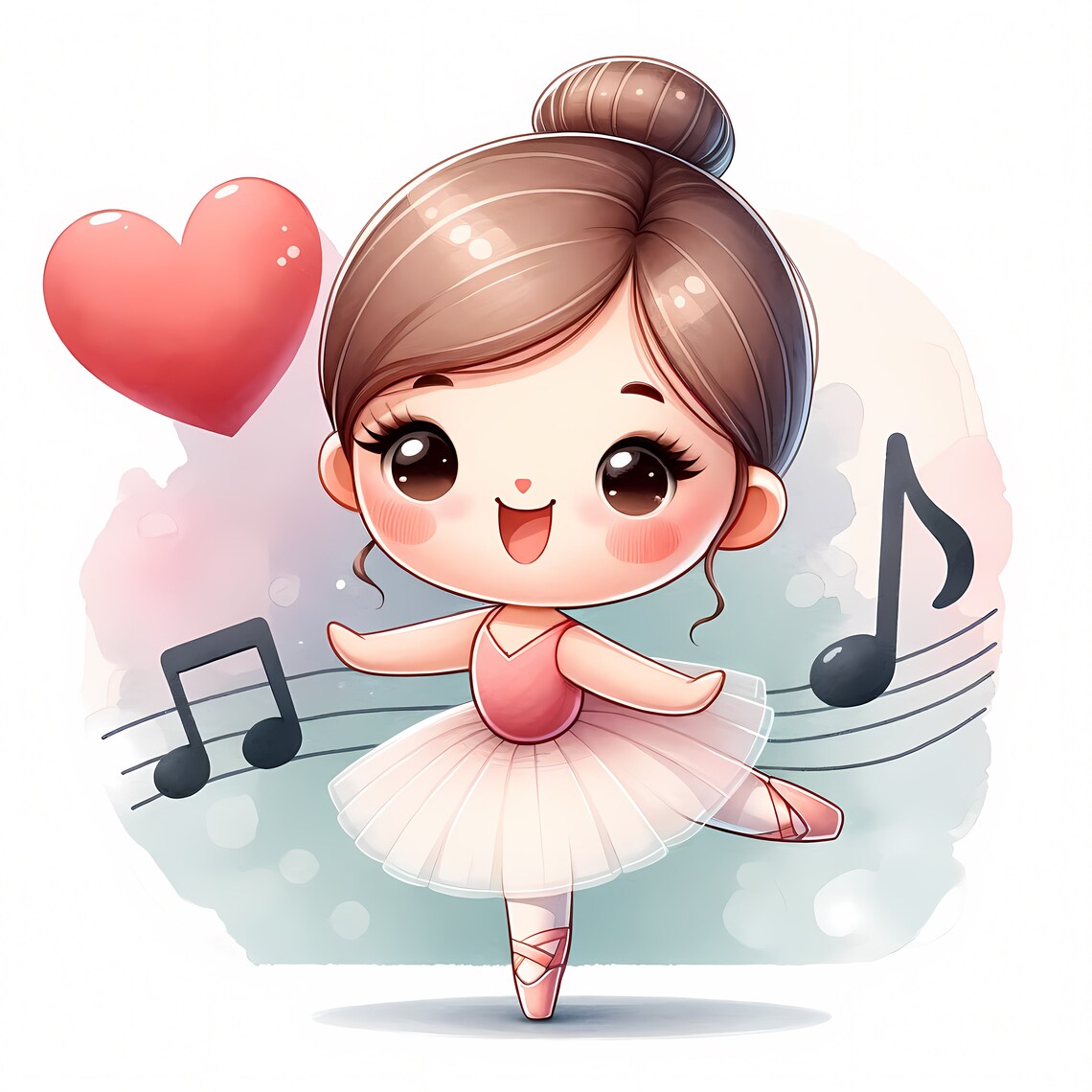 Cute Ballerina Clipart – High-quality JPG Bundle (digital Download) - Etsy