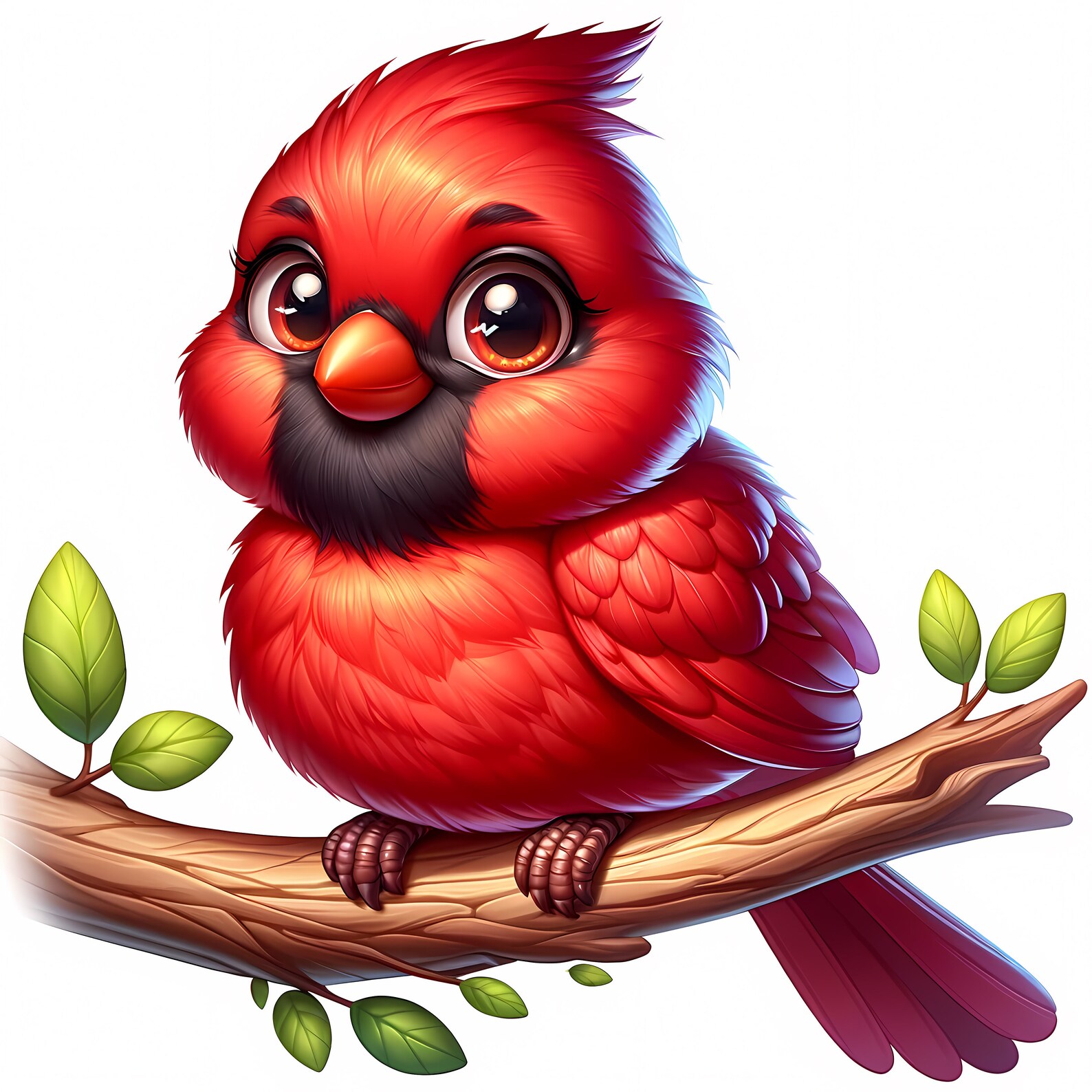 Cute Cardinal Clipart Bundle - 10 High-quality Jpgs - Adorable Cardinal ...