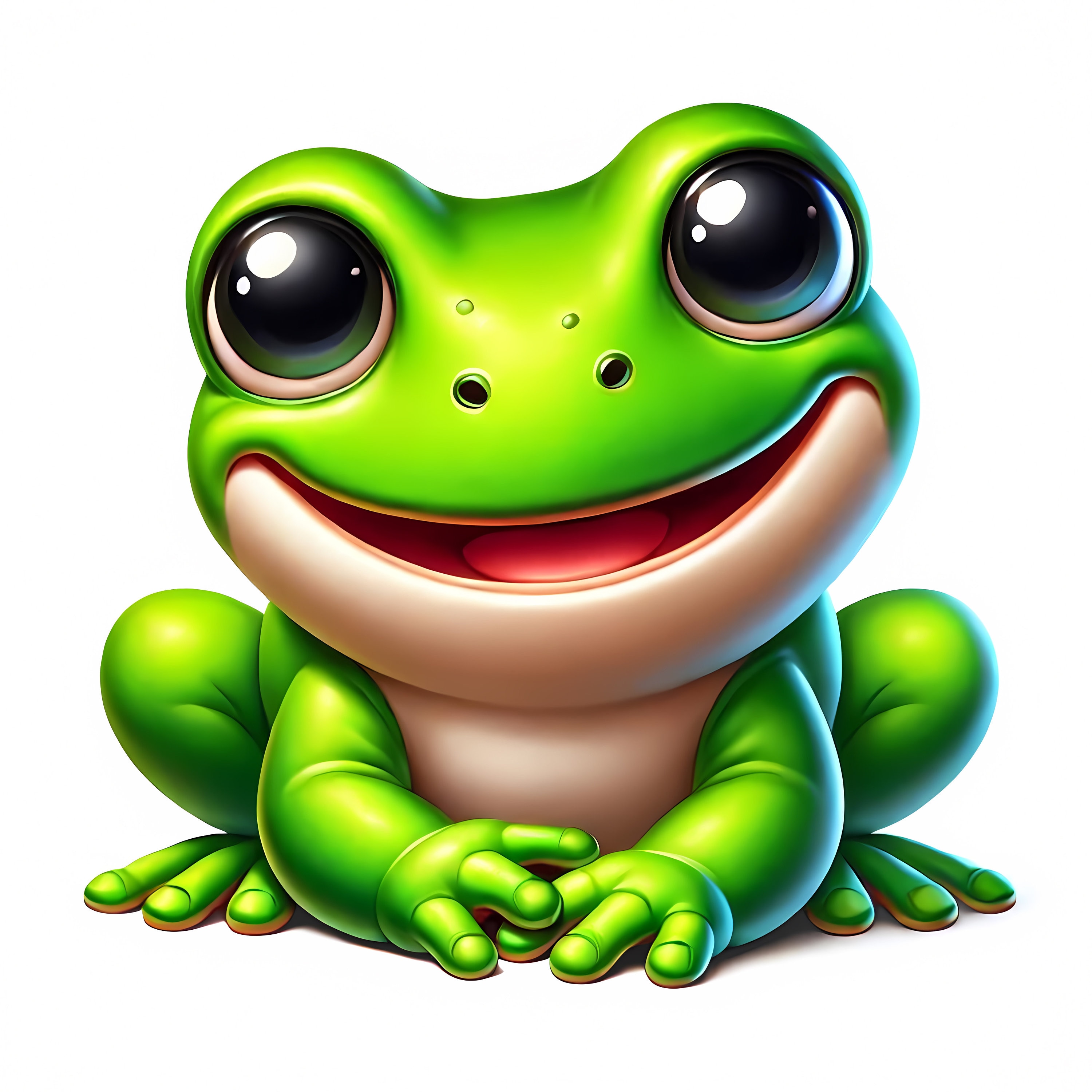Cute Frog Clipart Bundle | High-quality Nursery Art (commercial Use ...