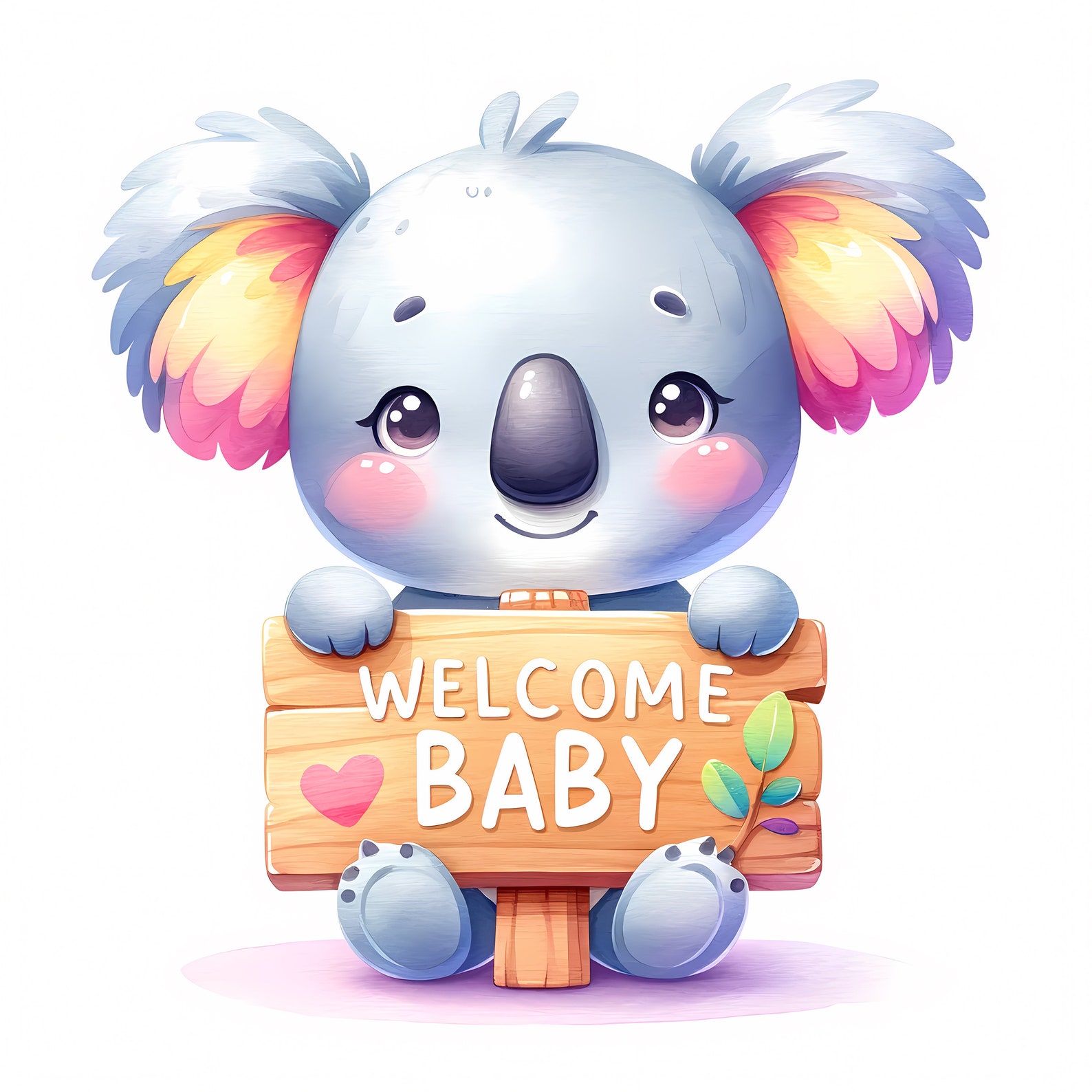 Welcome Baby Clipart 12 High-quality Jpgs Baby Shower Nursery Decor ...