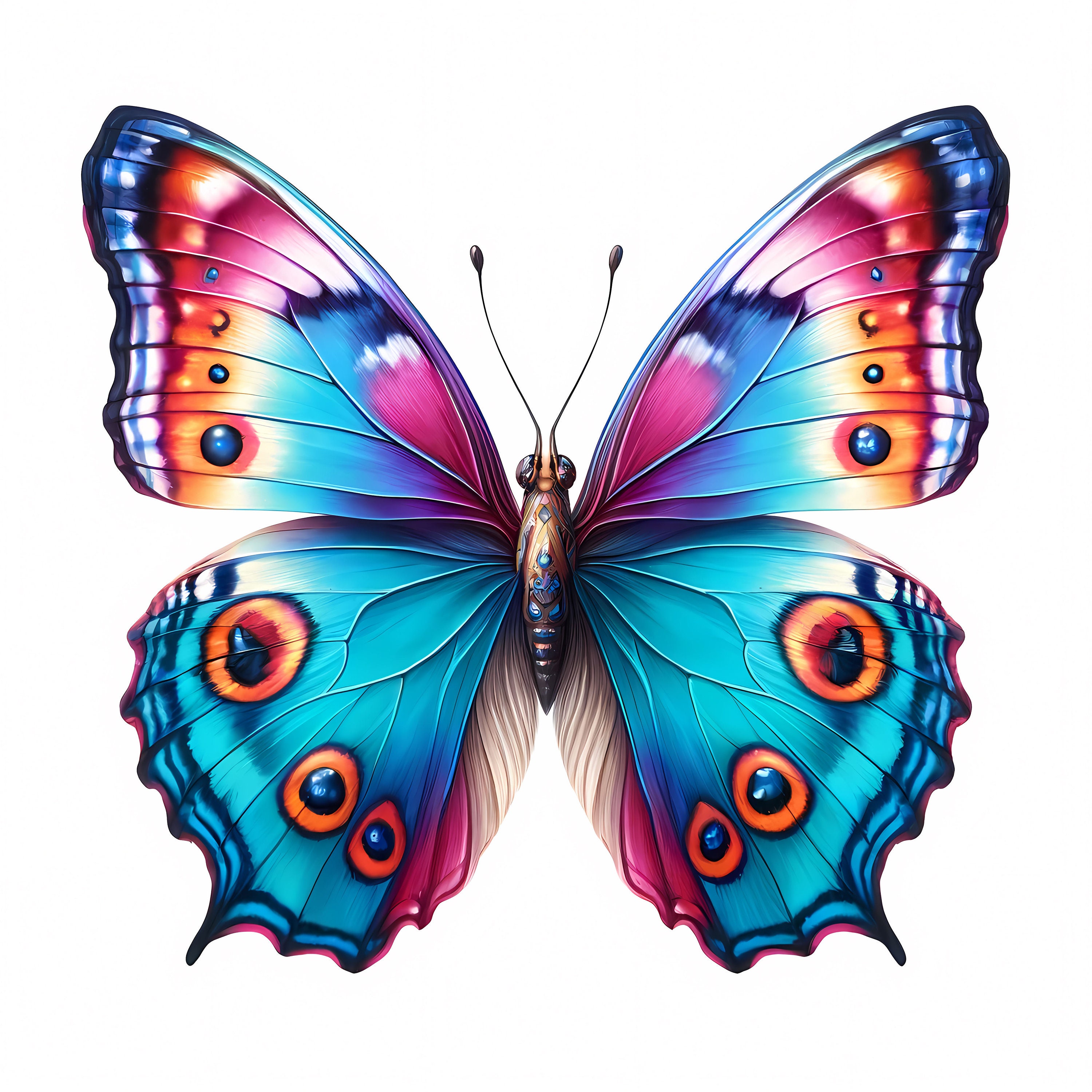 Butterfly Clipart 12 High-quality Jpgs Colorful Butterflies Clipart ...