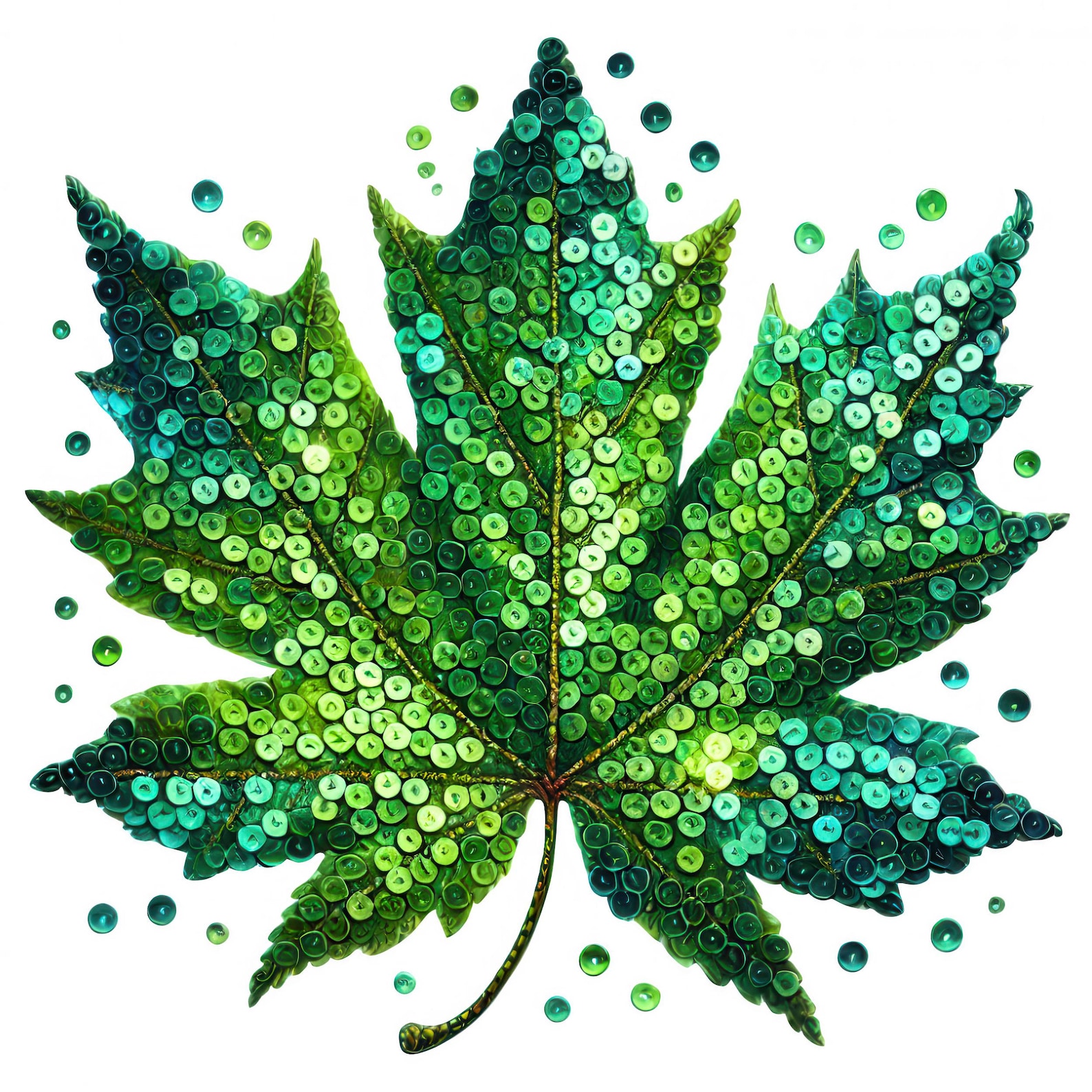 Glitter Maple Leaf Clipart: Autumn Design (digital Download, Commercial ...