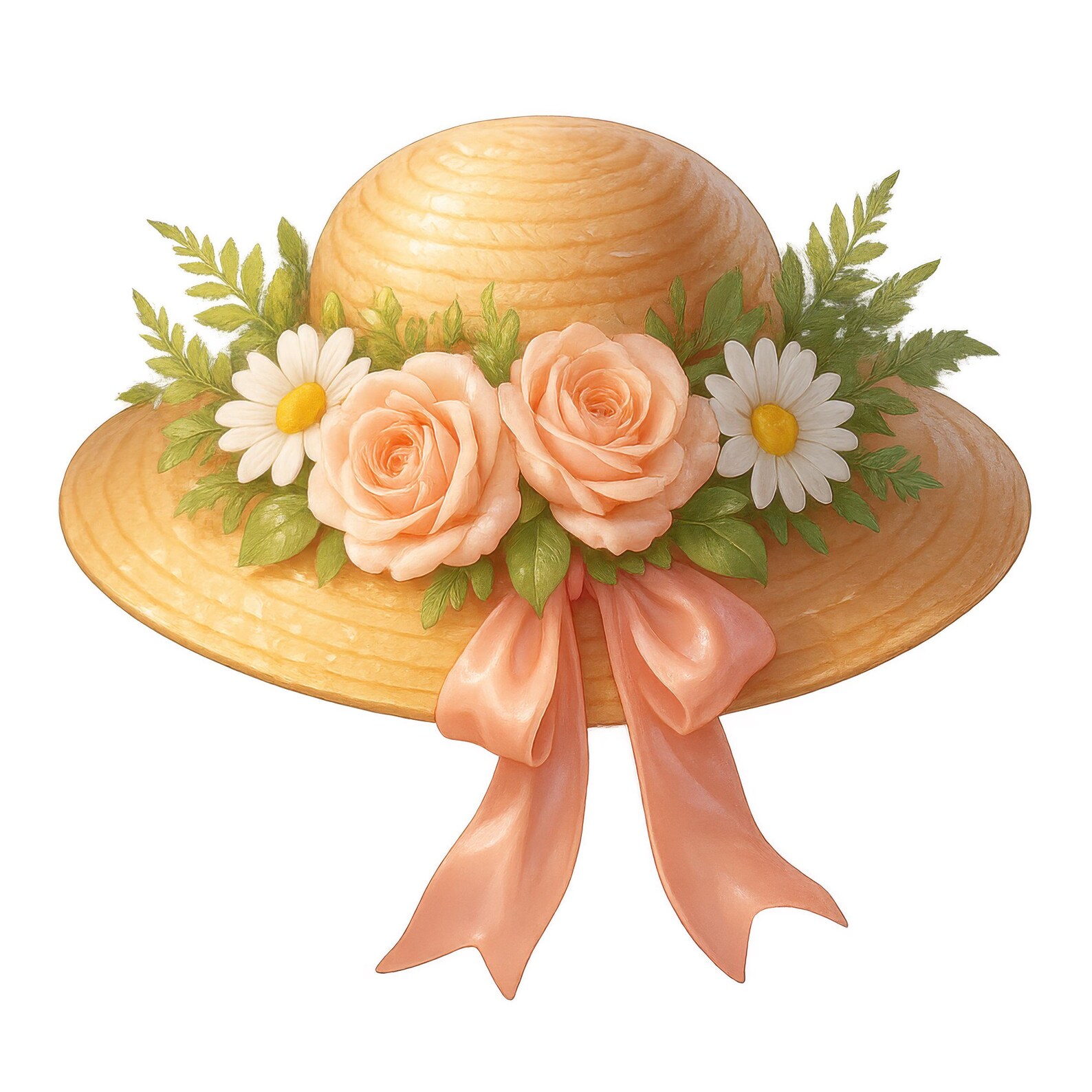 Summer Hat Clipart, Tropical Beach Theme (10 PNG, Commercial Use) - Etsy