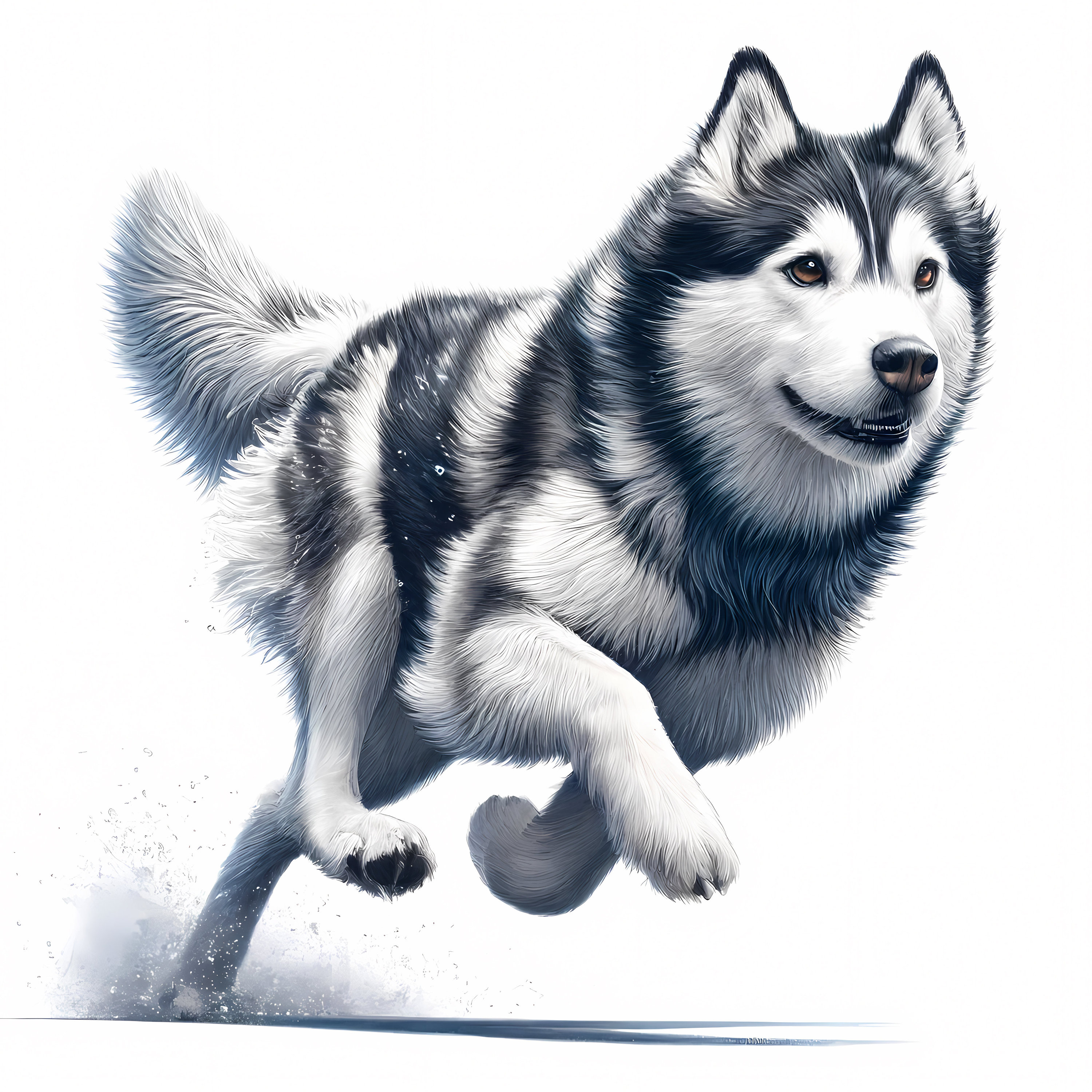Husky Clipart 12 High-quality Jpgs Cute Husky Clipart Bundle Wall Art Siberian Husky Pet Art ...