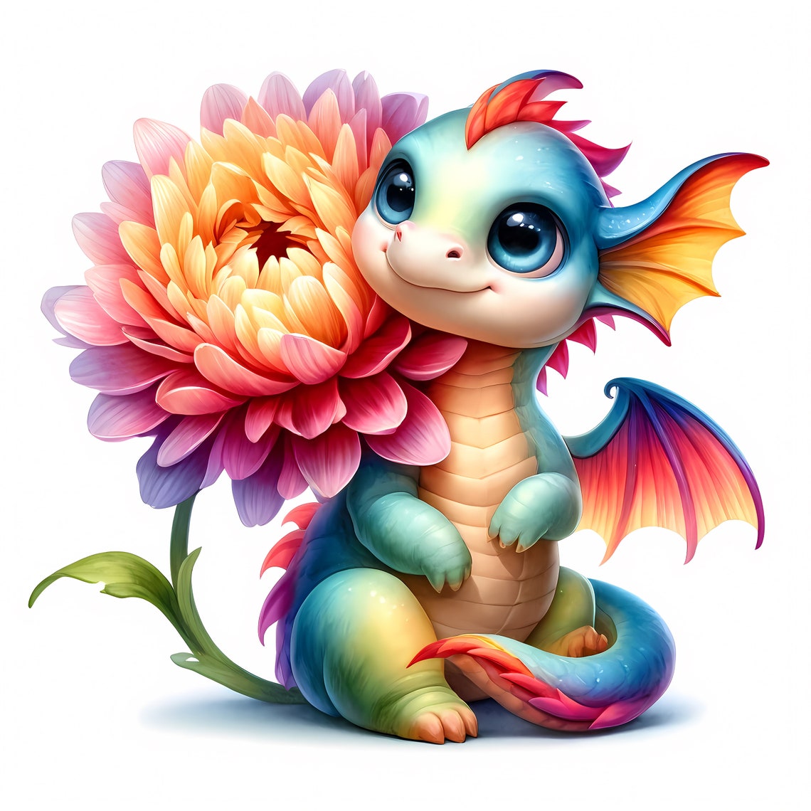 Cute Dragon Clipart 10 High-quality Jpgs Adorable Cute Dragon Clipart ...