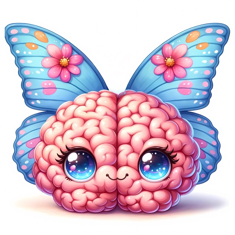 Cute Brain Clipart Bundle | Science Nursery Art (digital Download) - Etsy