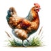 12 Hen Clipart Bundle: Farm Bird Jpgs for Commercial Use (digital ...