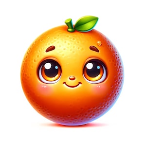 Cute Orange Clipart Bundle - 10 High-quality Jpgs - Charming Orange ...