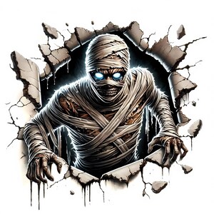 Spooky Mummy Clipart Bundle: Halloween Art, Wall Art (digital Download ...