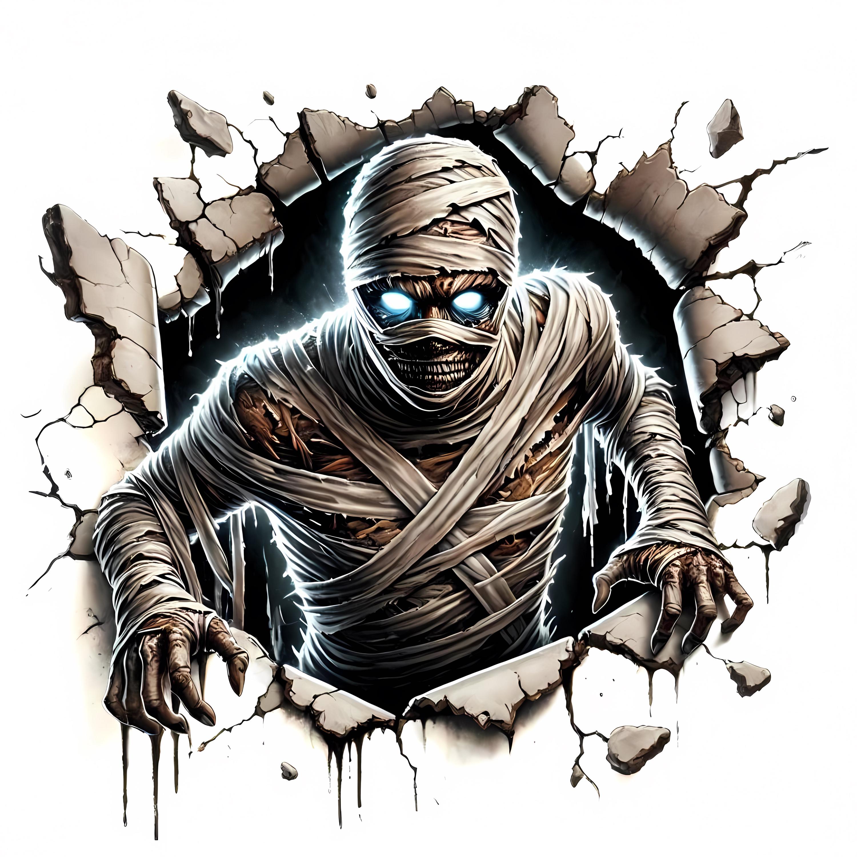 Spooky Mummy Clipart Bundle: Halloween Art, Wall Art (digital Download ...