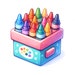 Crayon Box Clipart | Colorful Crayon for Kids Art (digital Download ...