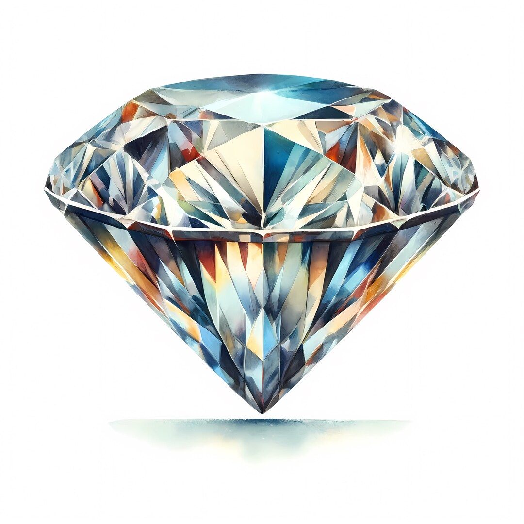 Diamond Clipart 10 High-quality Jpgs Glamorous Diamond Clipart Bundle ...