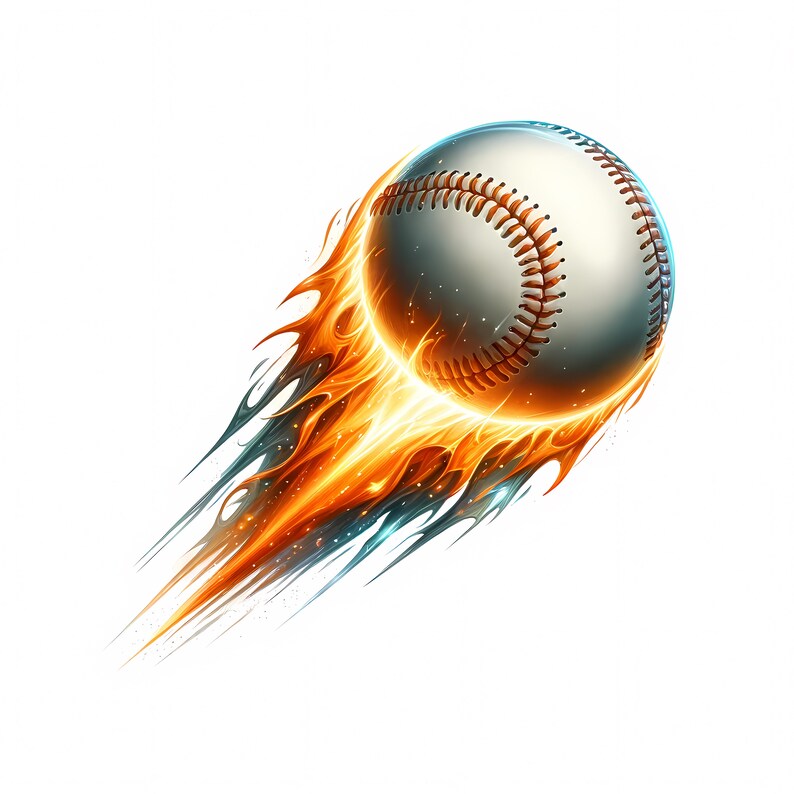Colorful Softball Clipart 10 High-quality Jpgs Vibrant Softball Clipart ...