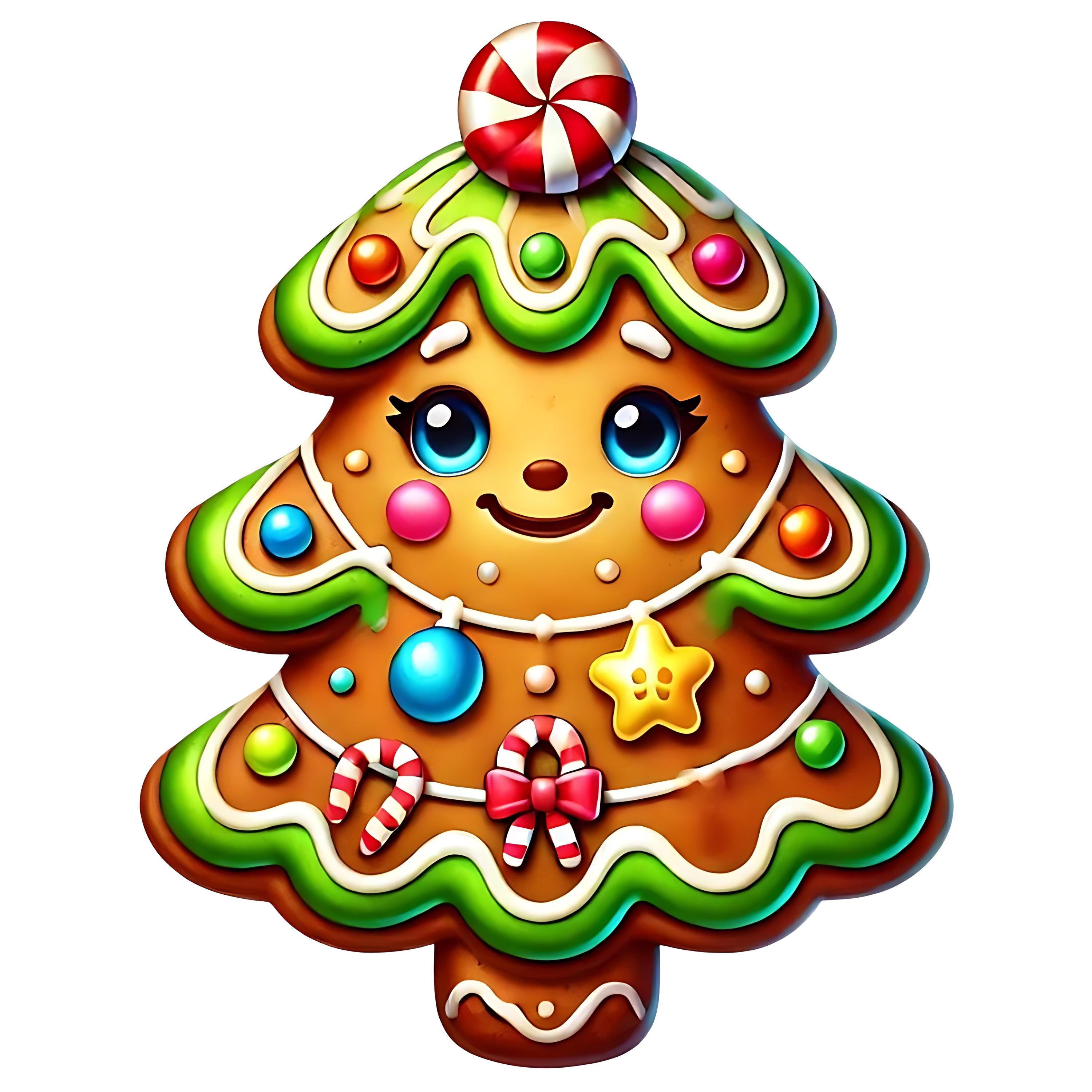 Cute Christmas Tree Clipart | Holiday JPG Bundle (digital Download) - Etsy