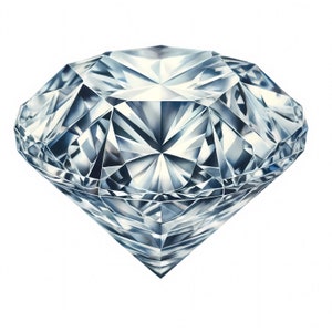 Glamorous Diamond Clipart Bundle | High-quality Jpgs (digital Download ...