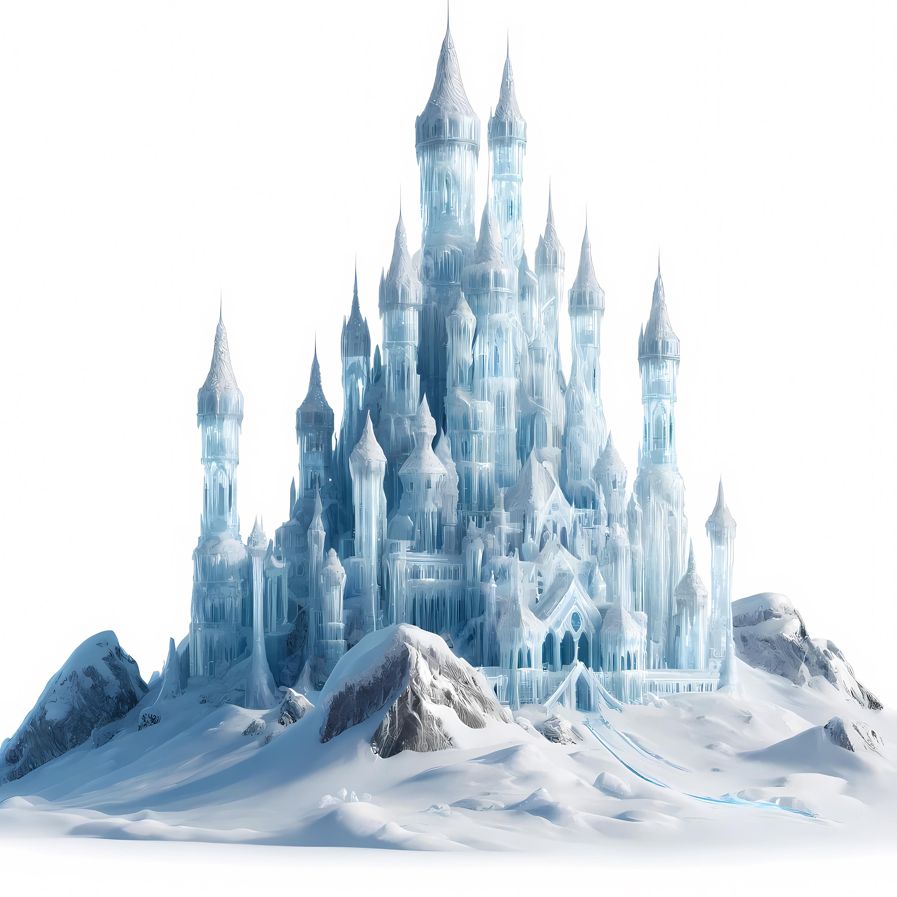 Ice Castle Clipart 13 High-quality Jpgs Enchanted Ice Castle Clipart ...