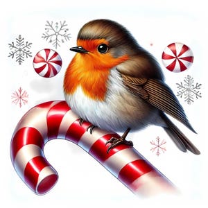 Christmas Robin Clipart | 14 High-quality Jpgs | Festive Robin Clipart ...