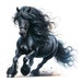 Friesian Horse Clipart Bundle | High-quality Equine Art (digital ...