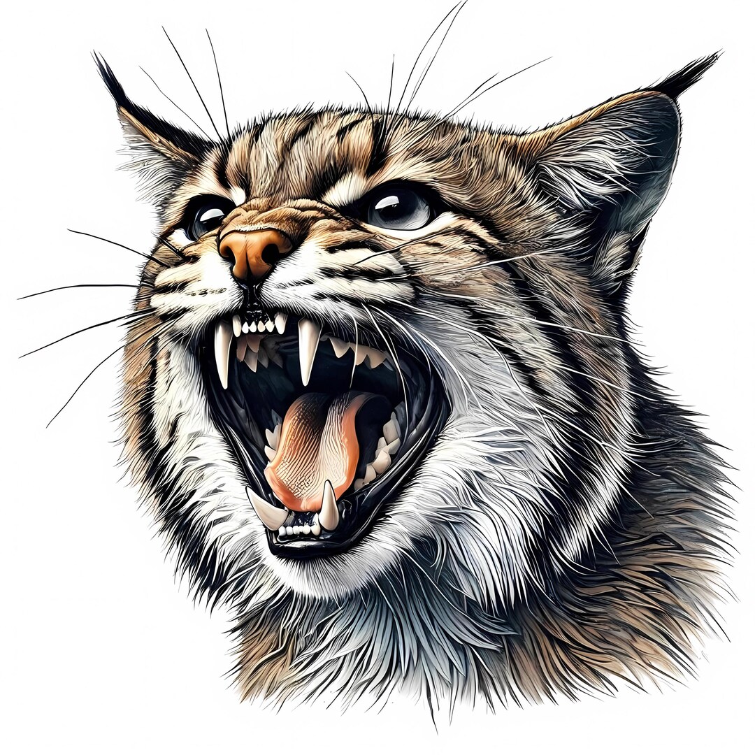 Majestic Wildcat Clipart Bundle | Wildlife Art, Paper Craft (digital ...