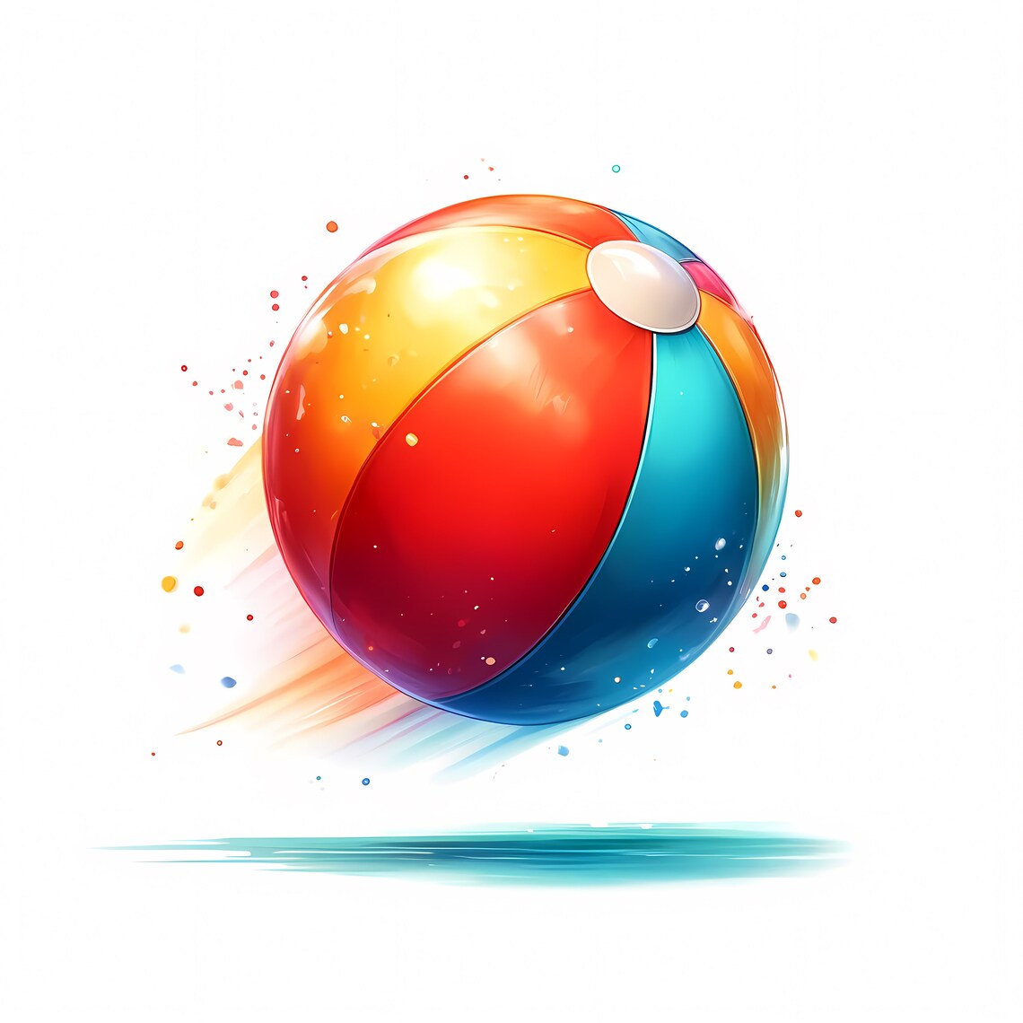 Beach Ball Clipart 12 High-quality Jpgs Summer Beach Ball Clipart ...