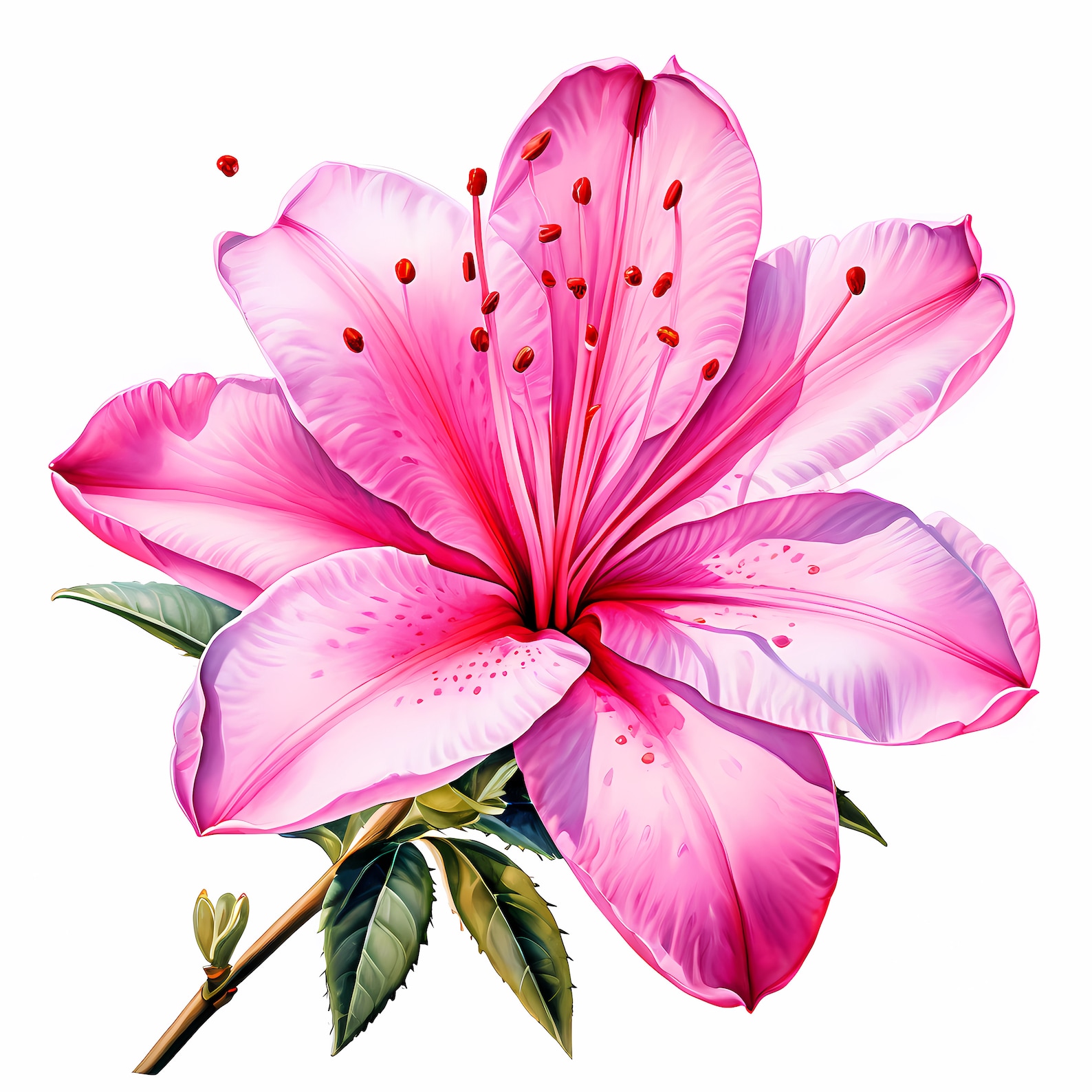 Azalea Flower Clipart 10 High-quality Jpgs Clipart Bundle Wall Art ...